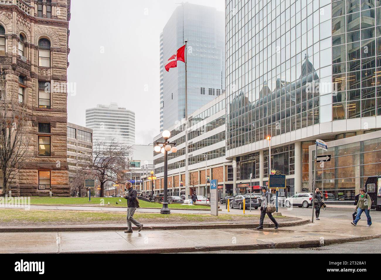 Toronto Financial district in downtown Toronto is the heart of Canada’s ...