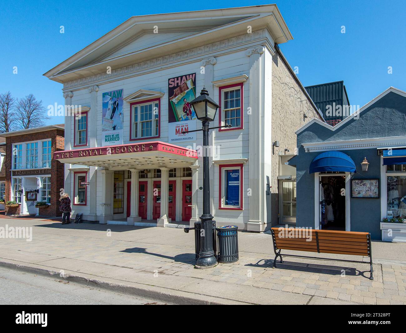 Historic town Niagara on the Lake during late April in Ontario, Canada ...