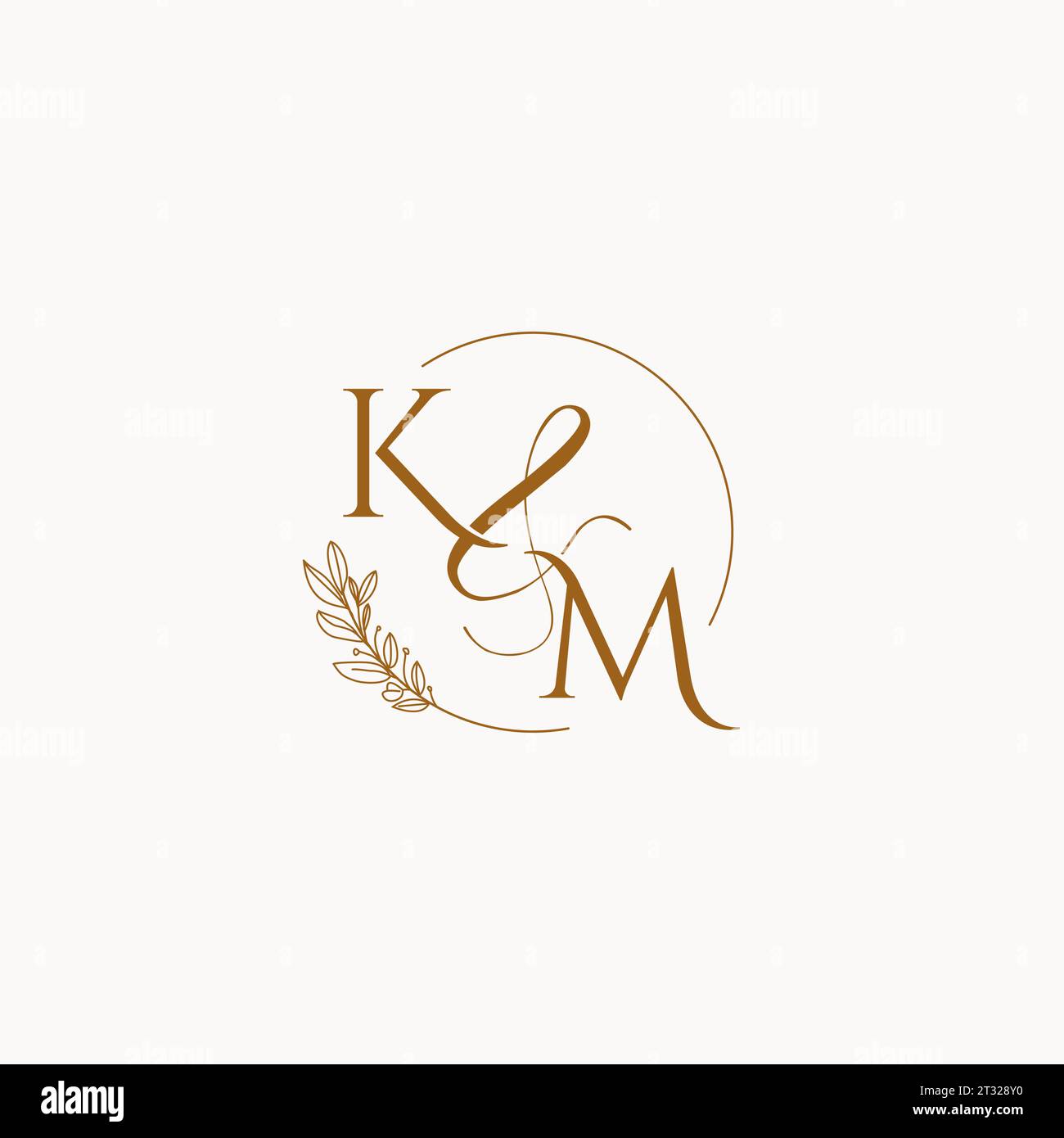KM initial wedding monogram logo design ideas Stock Vector Image & Art ...