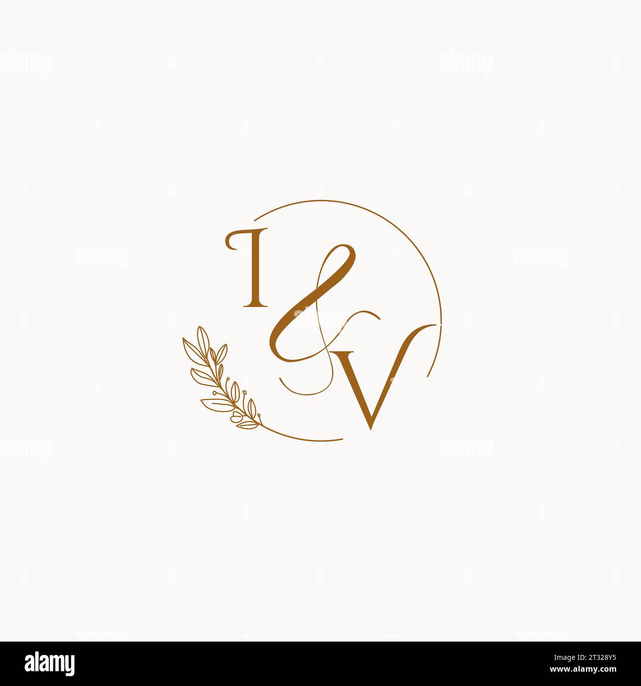 IV initial wedding monogram logo design ideas Stock Vector Image & Art ...