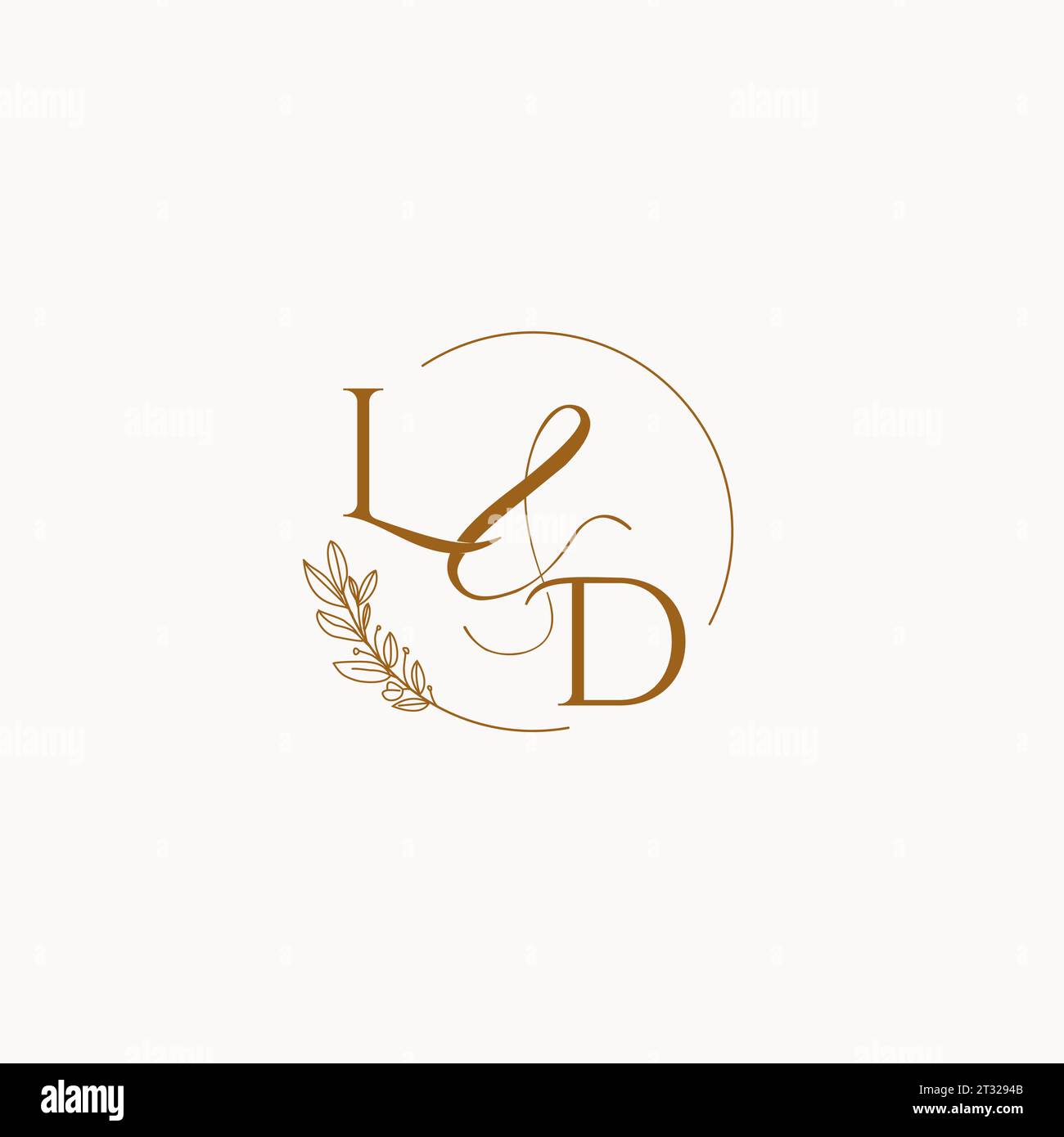 LD initial wedding monogram logo design ideas Stock Vector Image & Art ...