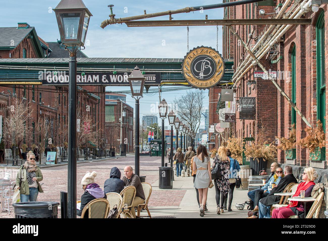 The historic Distillery District in Toronto is famous for its Victorian ...