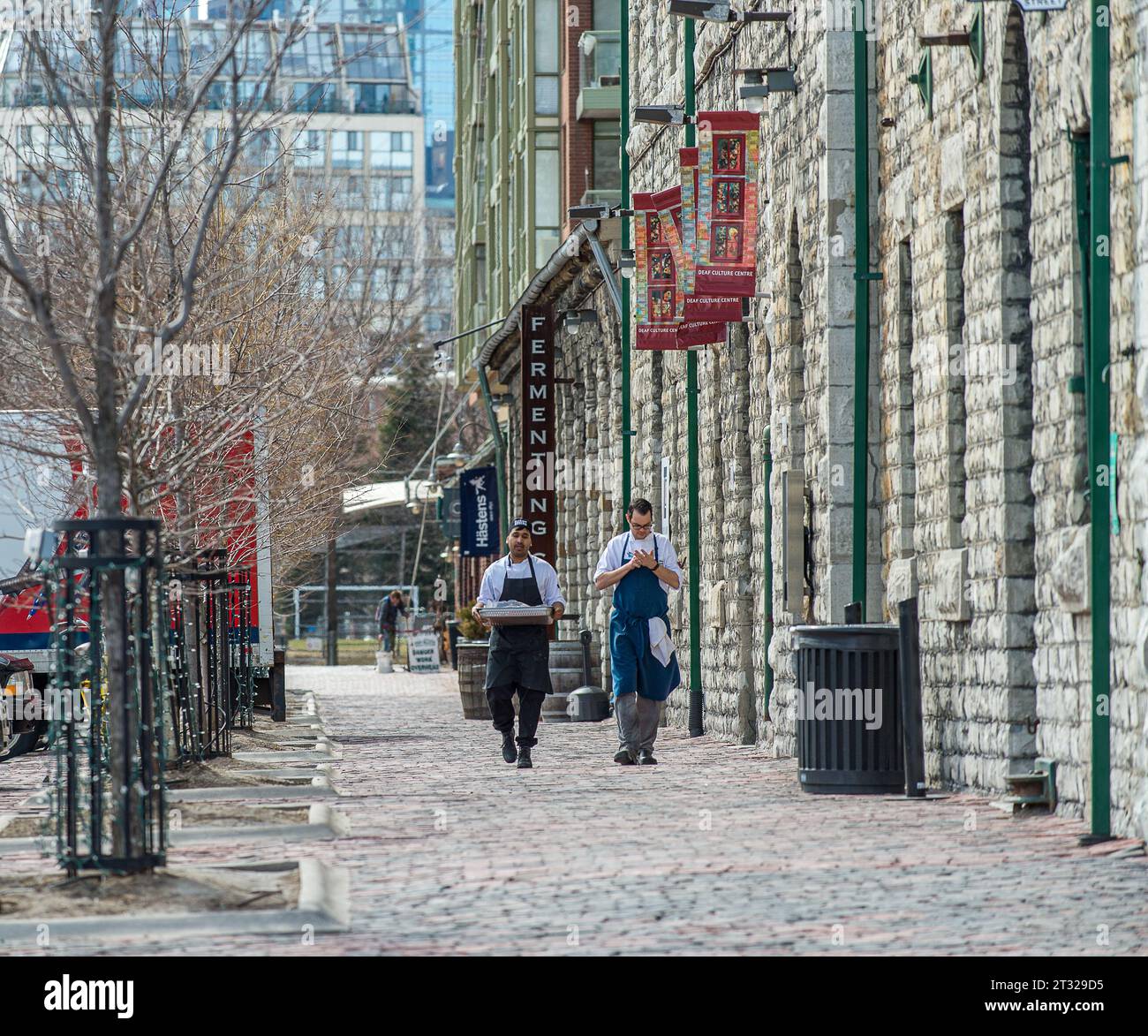 The historic Distillery District in Toronto is famous for its Victorian ...