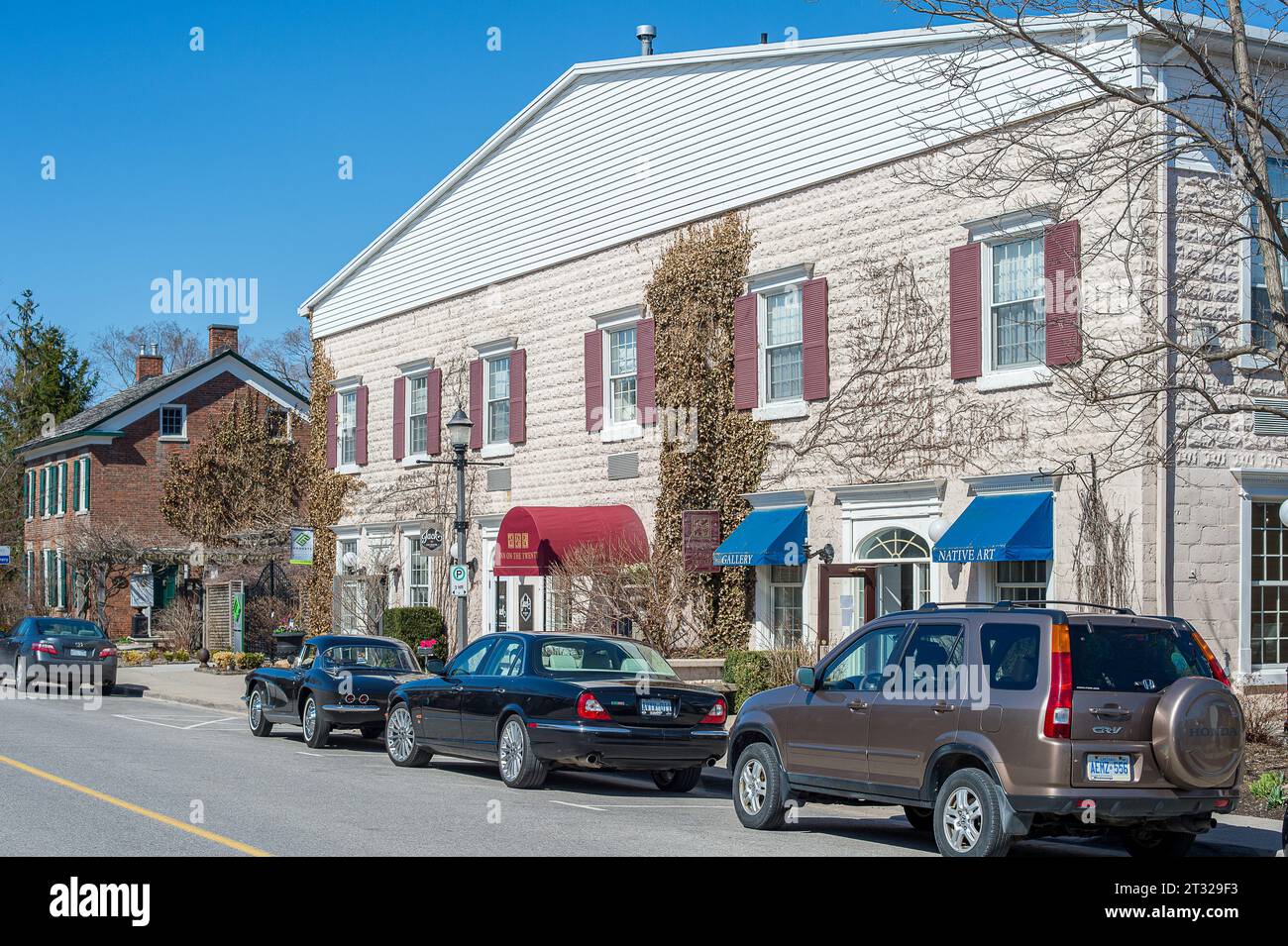 Spring in idyllic Jordan Village located in the Niagara Benchlands on ...