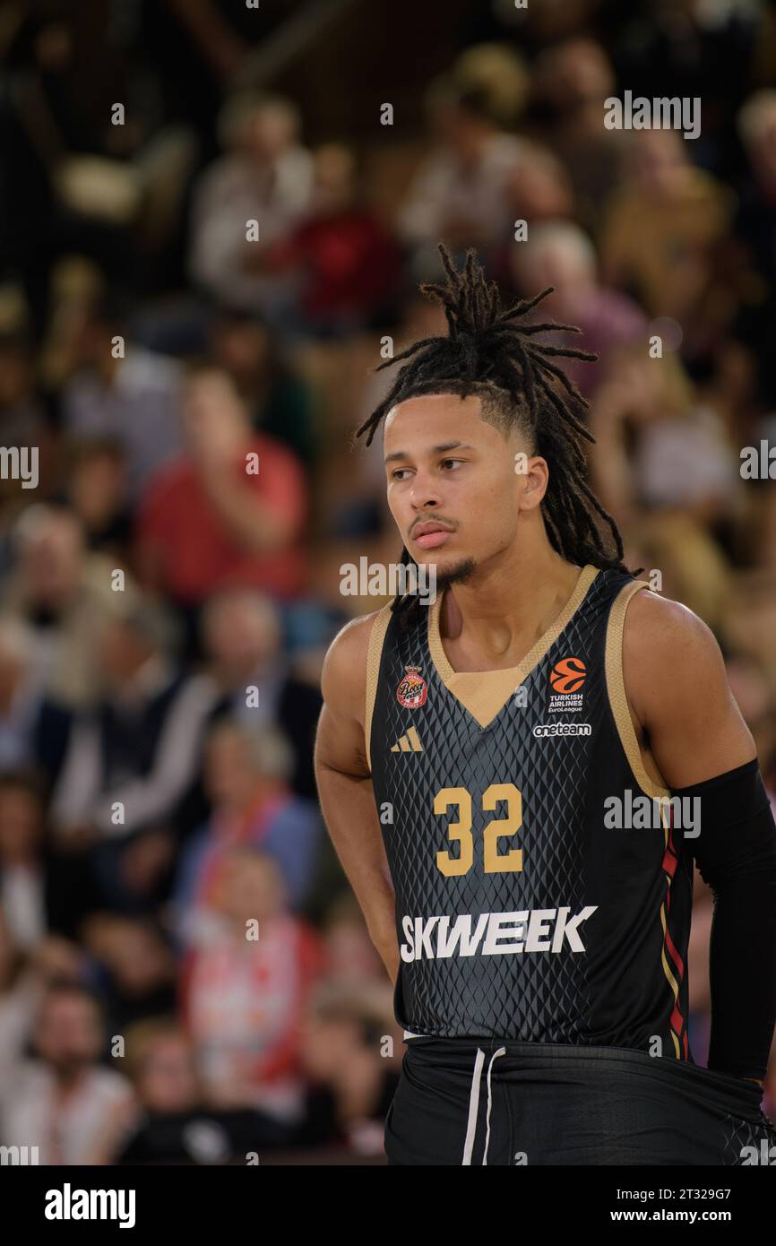 Monte Carlo, Monaco. 20th Oct, 2023. AS Monaco player #32 Matthew ...