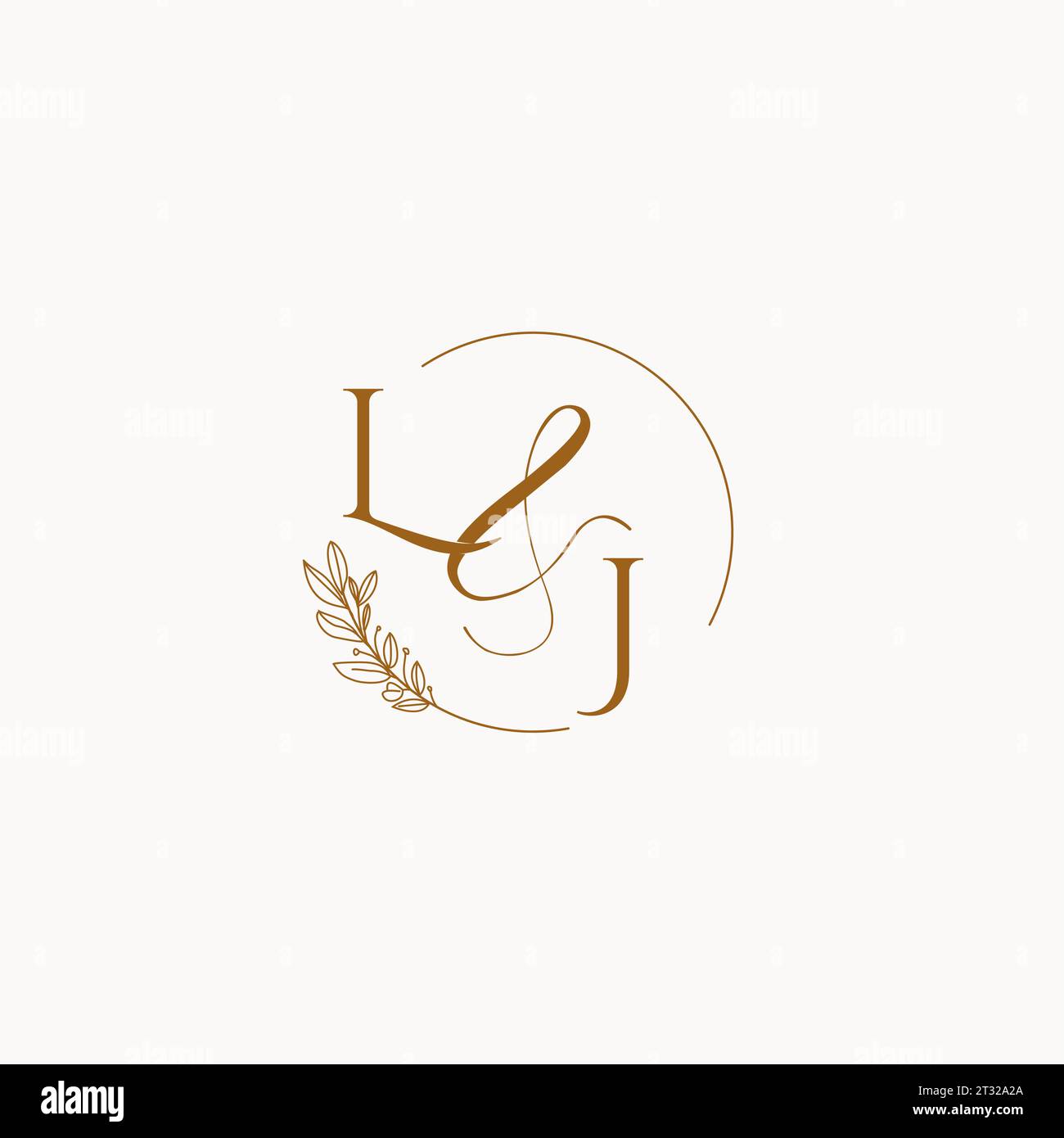 Lj monogram logo design with Cut Out Stock Images & Pictures - Alamy