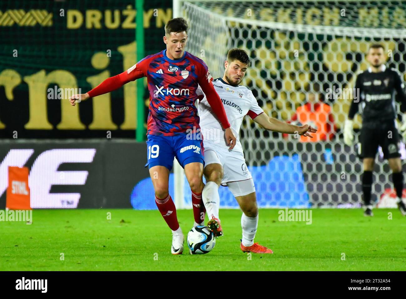 Zabrze, Poland. 22nd Oct, 2023. Ante Crnac of Rakow Czestochowa during the Polish Ekstraklasa ...