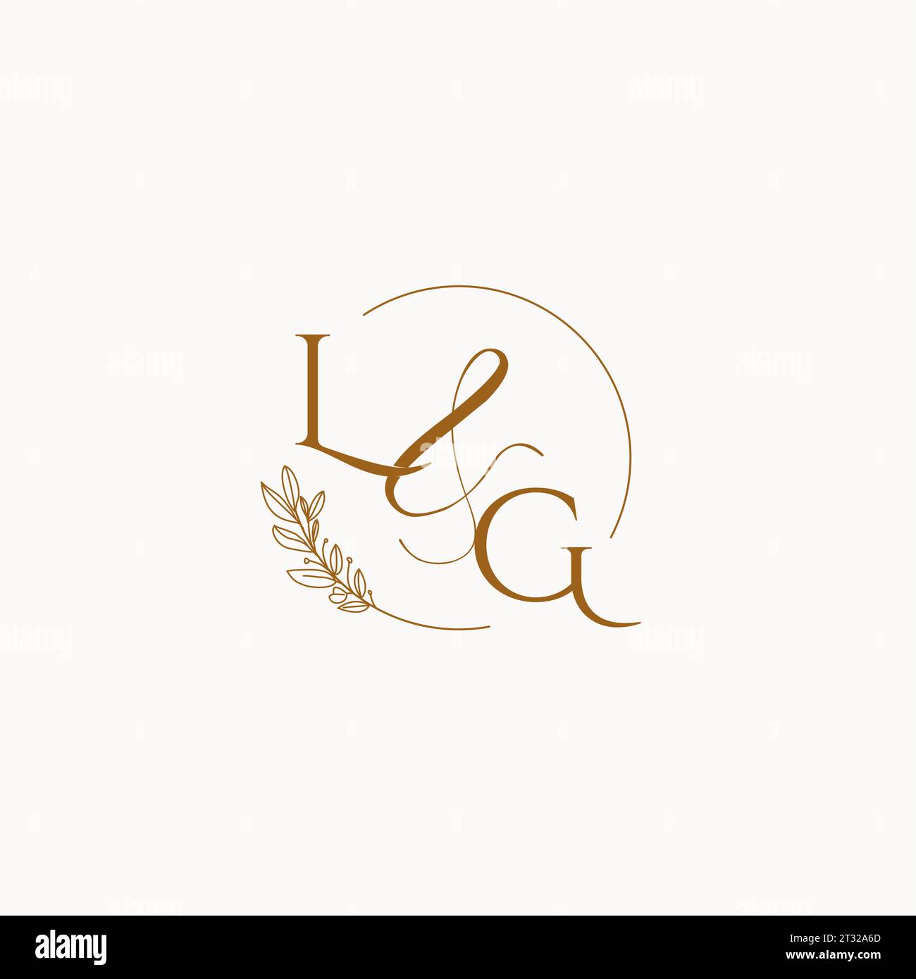 LG initial wedding monogram logo design ideas Stock Vector Image & Art ...