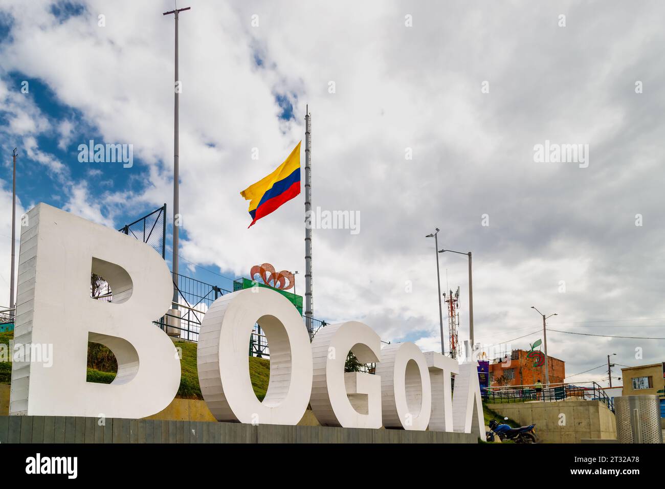 Bogota street flag hi-res stock photography and images - Alamy