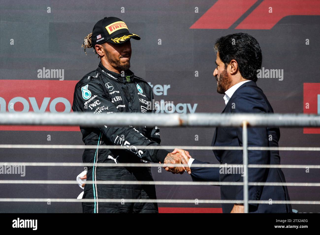 Austin, Etats Unis. 22nd Oct, 2023. HAMILTON Lewis (gbr), Mercedes AMG F1 Team W14, portrait BEN ...