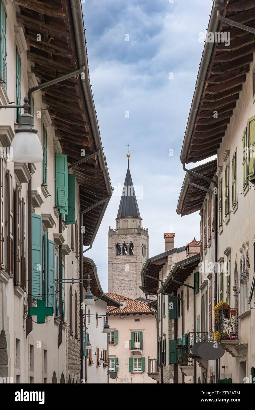 Saint Andrew Cathedral located in Venzone, Friuli-Venezia Giulia, Italy ...