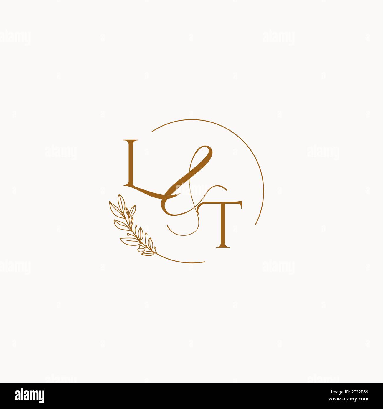 LT initial wedding monogram logo design ideas Stock Vector Image & Art ...