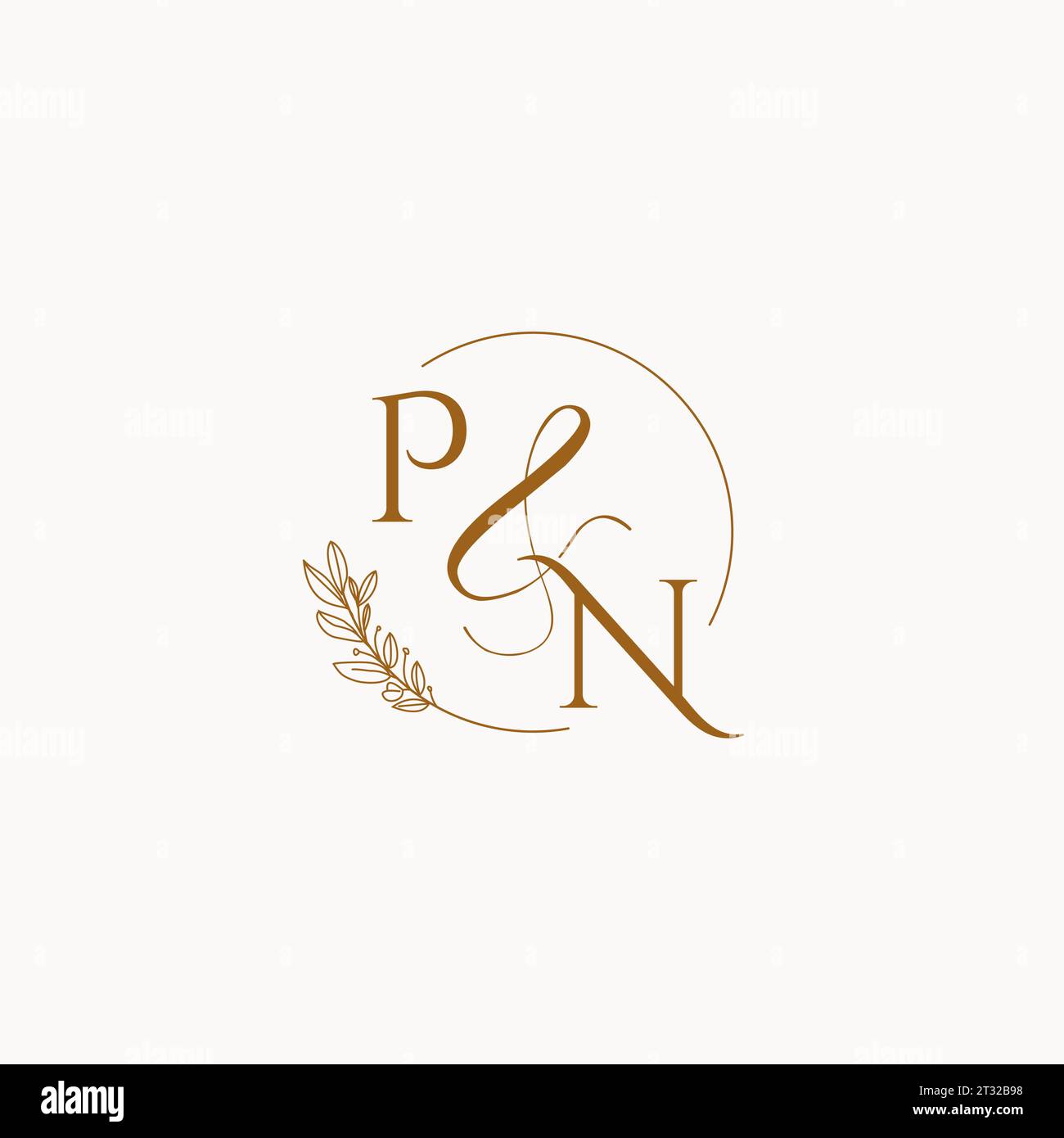 PN initial wedding monogram logo design ideas Stock Vector Image & Art - Alamy