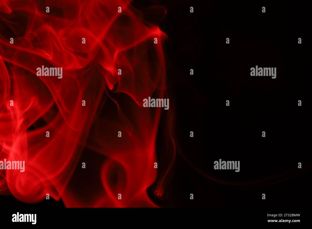 Red smoke on a dark background, colourful abstract, Red fog ...