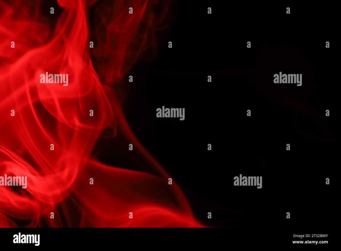 Red smoke on a dark background, colourful abstract, Red fog ...