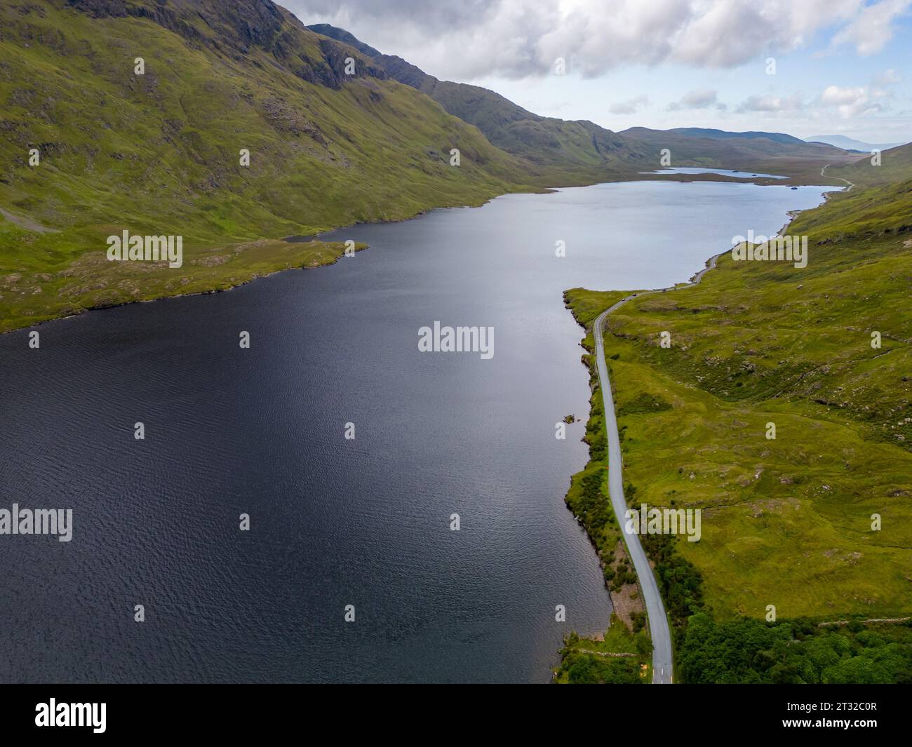 Road around Doo Lough, Delphi, County Mayo, Ireland Stock Photo - Alamy