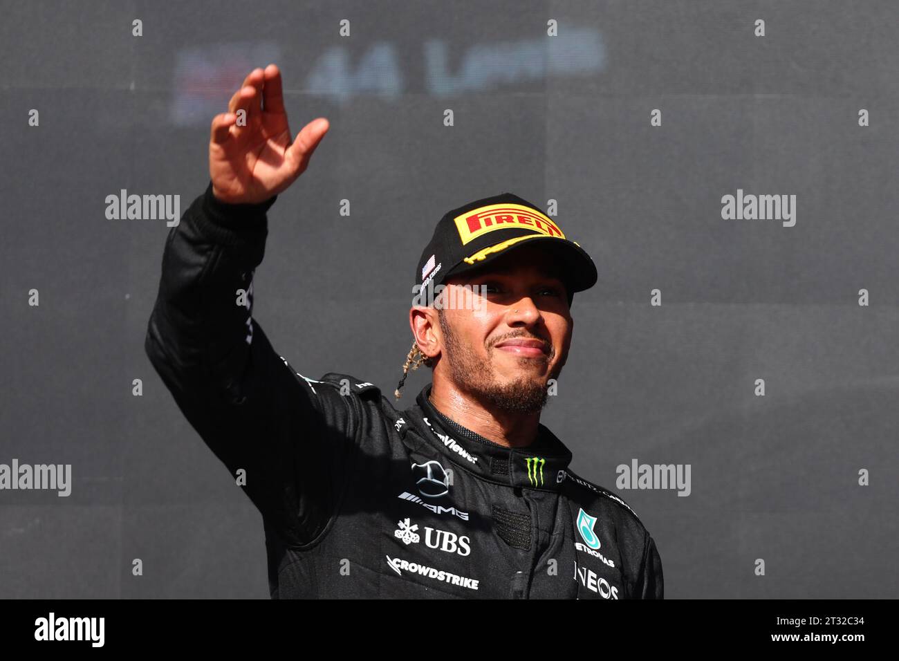 Lewis hamilton podium austin 2023 hi-res stock photography and images ...