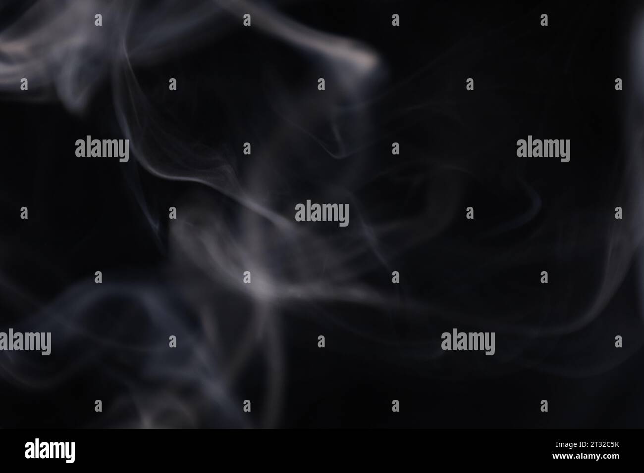 White silver smoke on a dark background, colourful abstract, white fog ...
