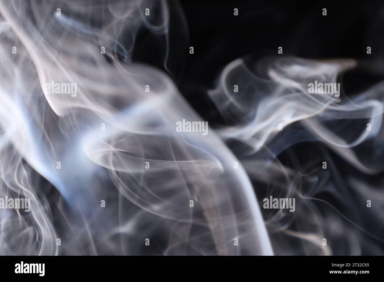 White silver smoke on a dark background, colourful abstract, white fog ...
