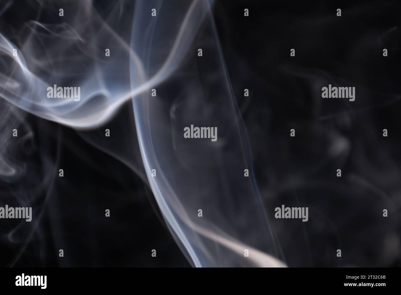 White silver smoke on a dark background, colourful abstract, white fog ...