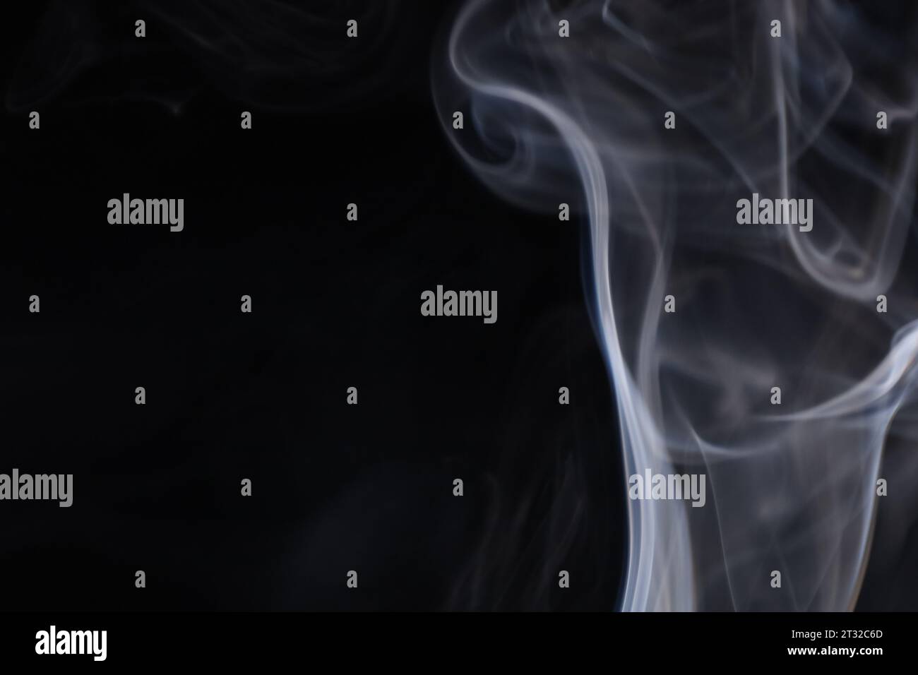 White silver smoke on a dark background, colourful abstract, white fog ...
