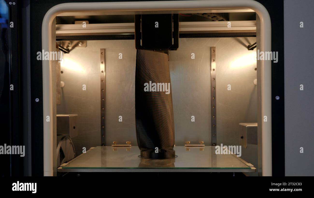Printing mechanism is adding layers to ae 3D object. Media. Printer ...