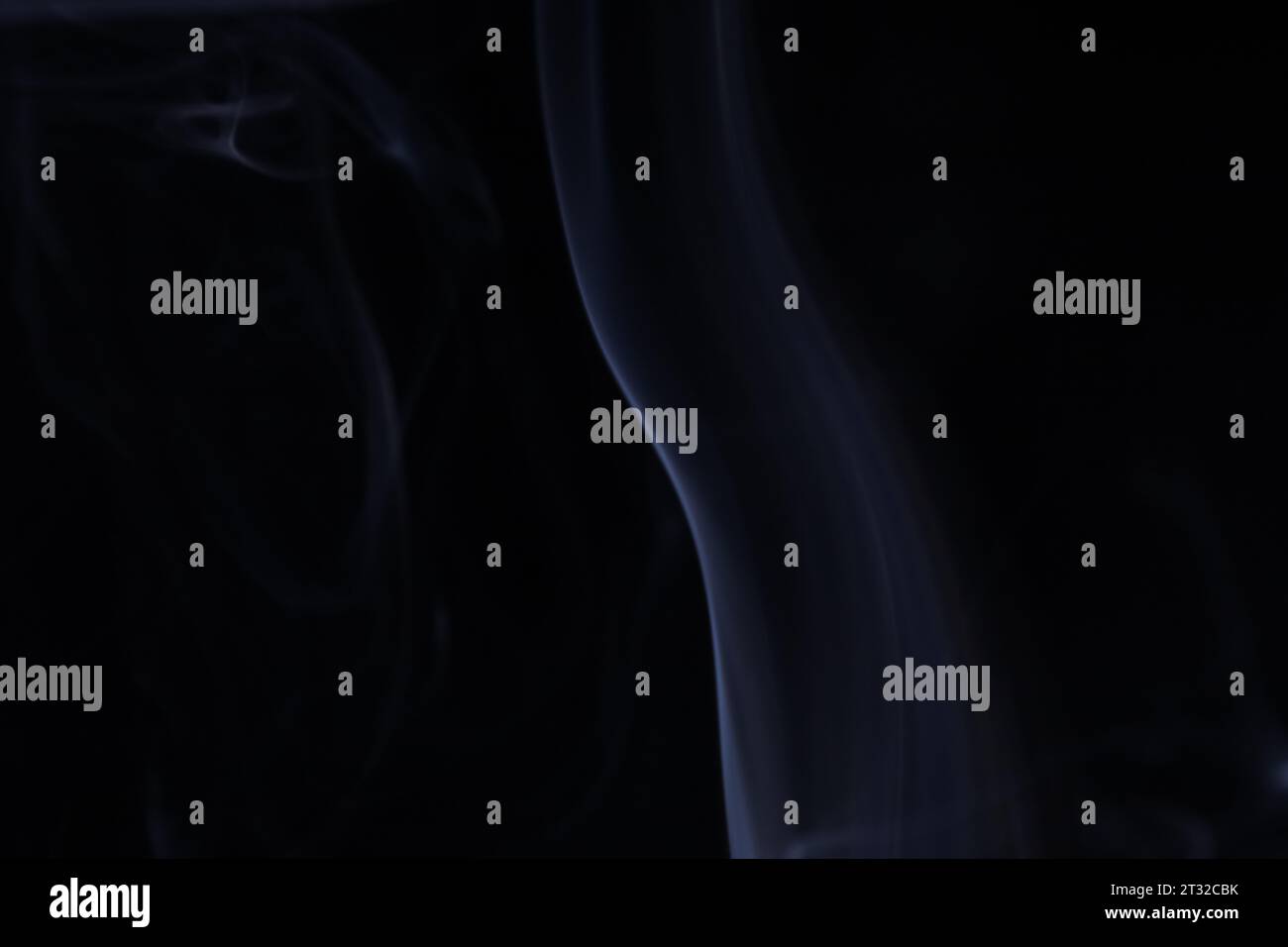 Cold silver smoke on a dark background, colourful abstract, white fog ...