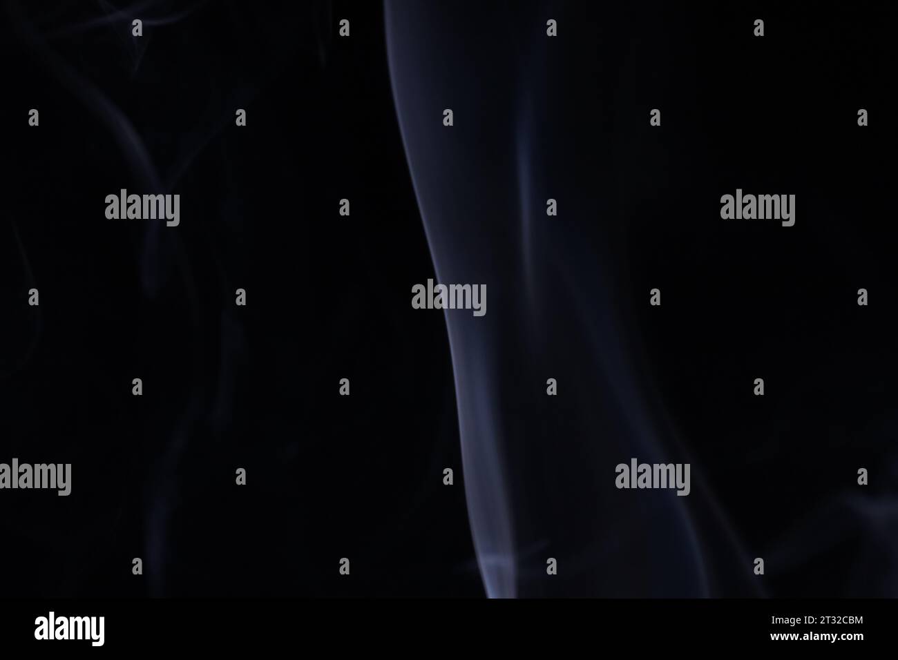 Cold silver smoke on a dark background, colourful abstract, white fog ...