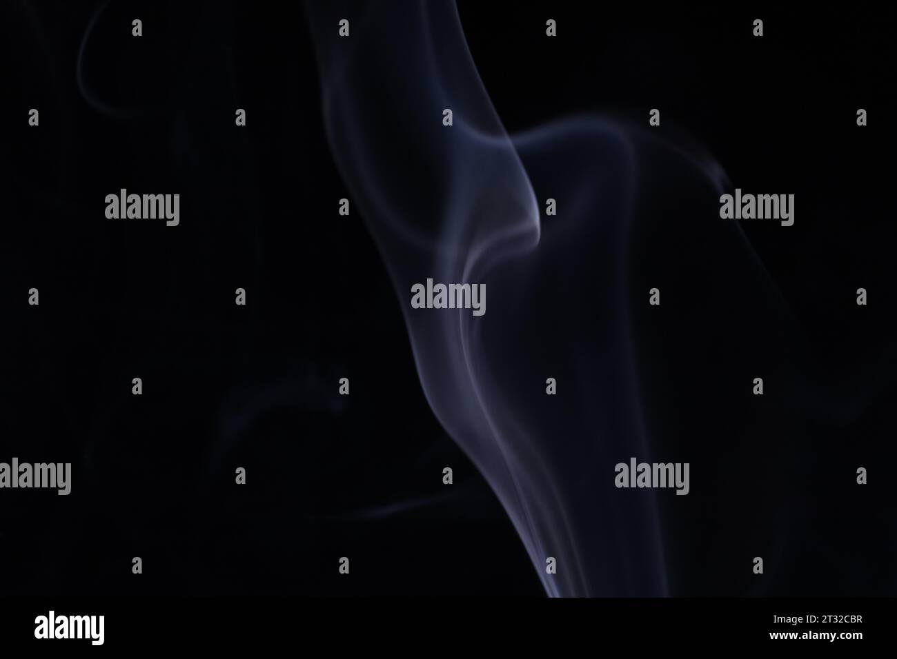 Cold silver smoke on a dark background, colourful abstract, white fog ...