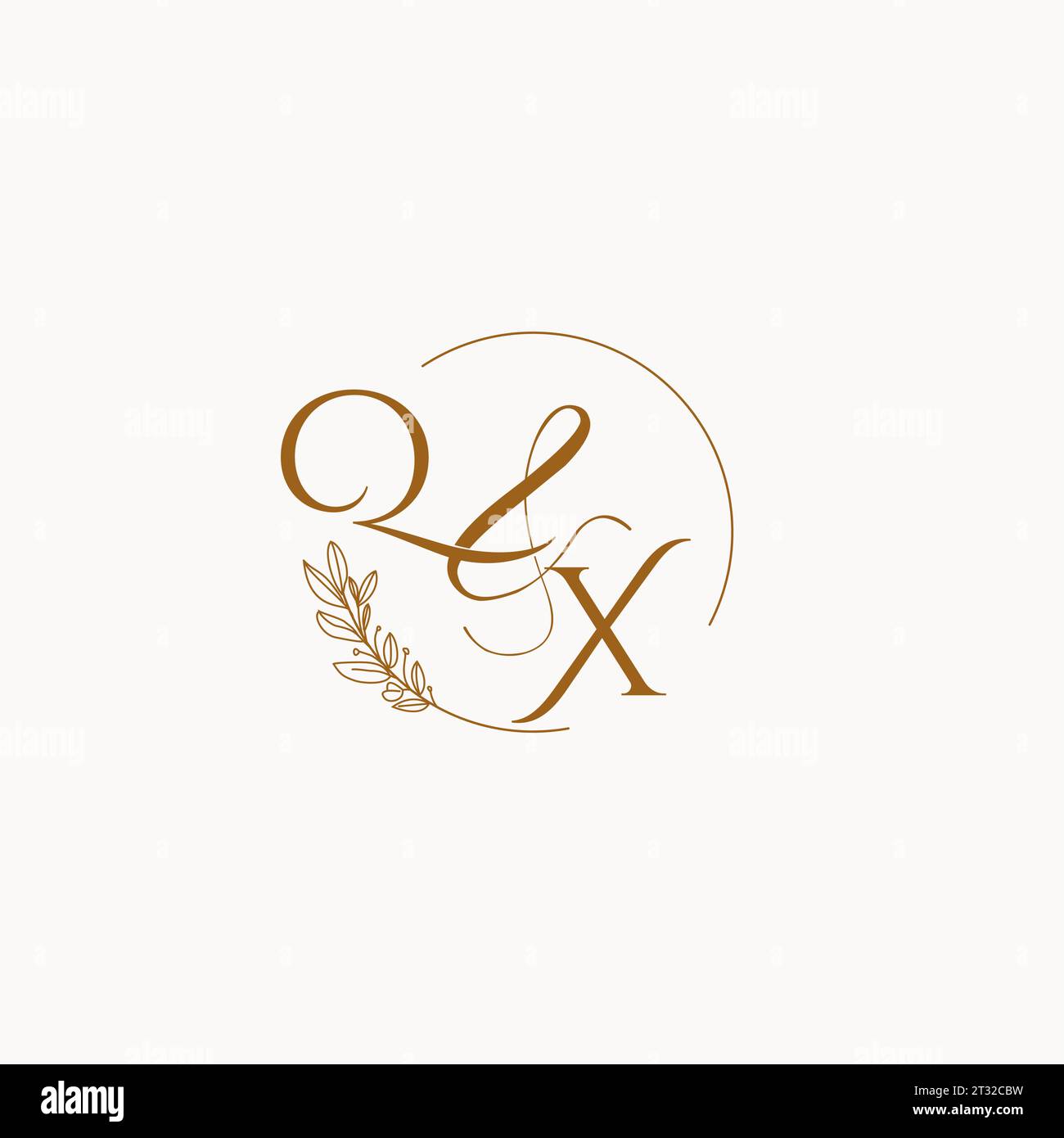 QX initial wedding monogram logo design ideas Stock Vector Image & Art ...