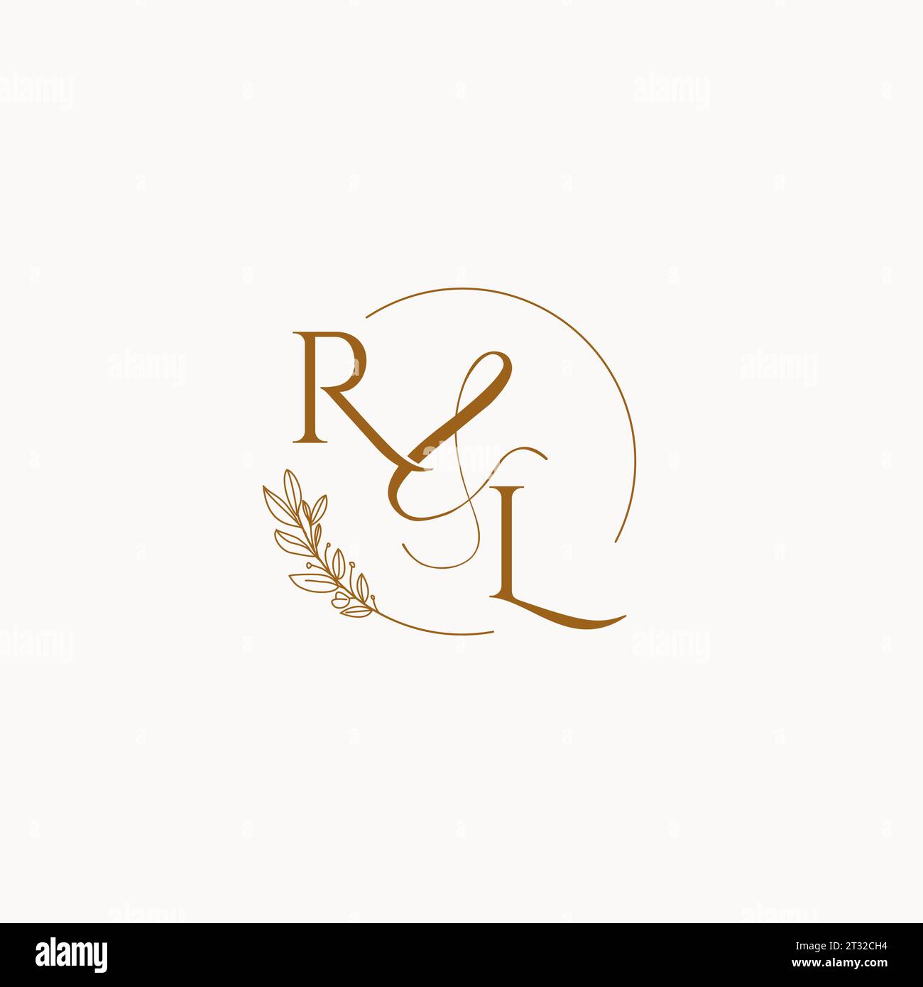 RL initial wedding monogram logo design ideas Stock Vector Image & Art - Alamy