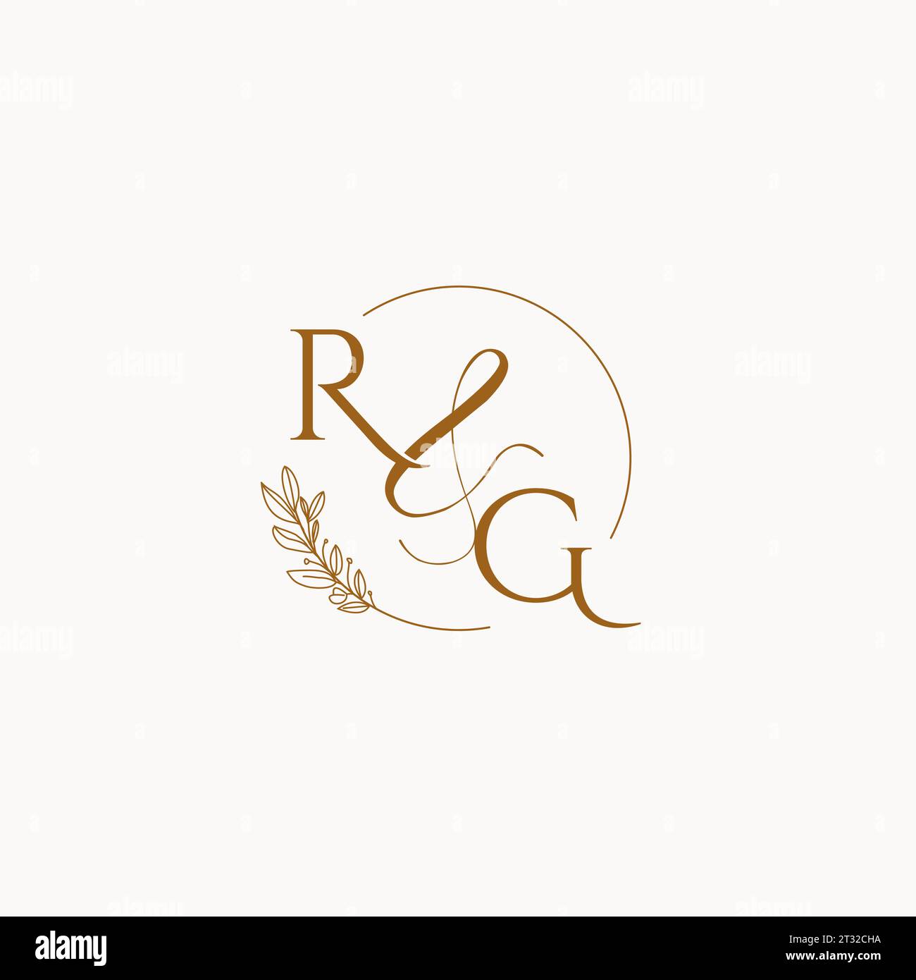 RG initial wedding monogram logo design ideas Stock Vector Image & Art ...