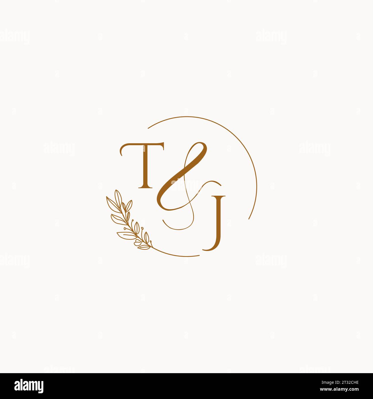 TJ initial wedding monogram logo design ideas Stock Vector Image & Art - Alamy