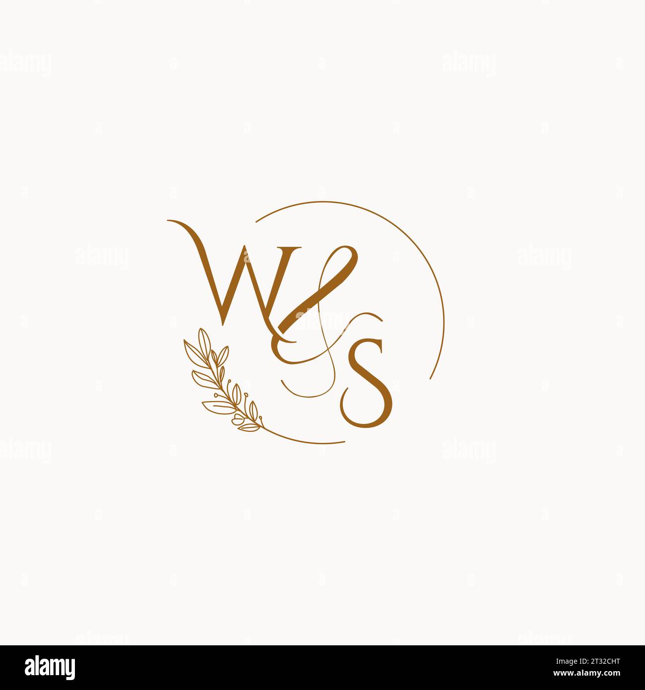 WS initial wedding monogram logo design ideas Stock Vector Image & Art ...