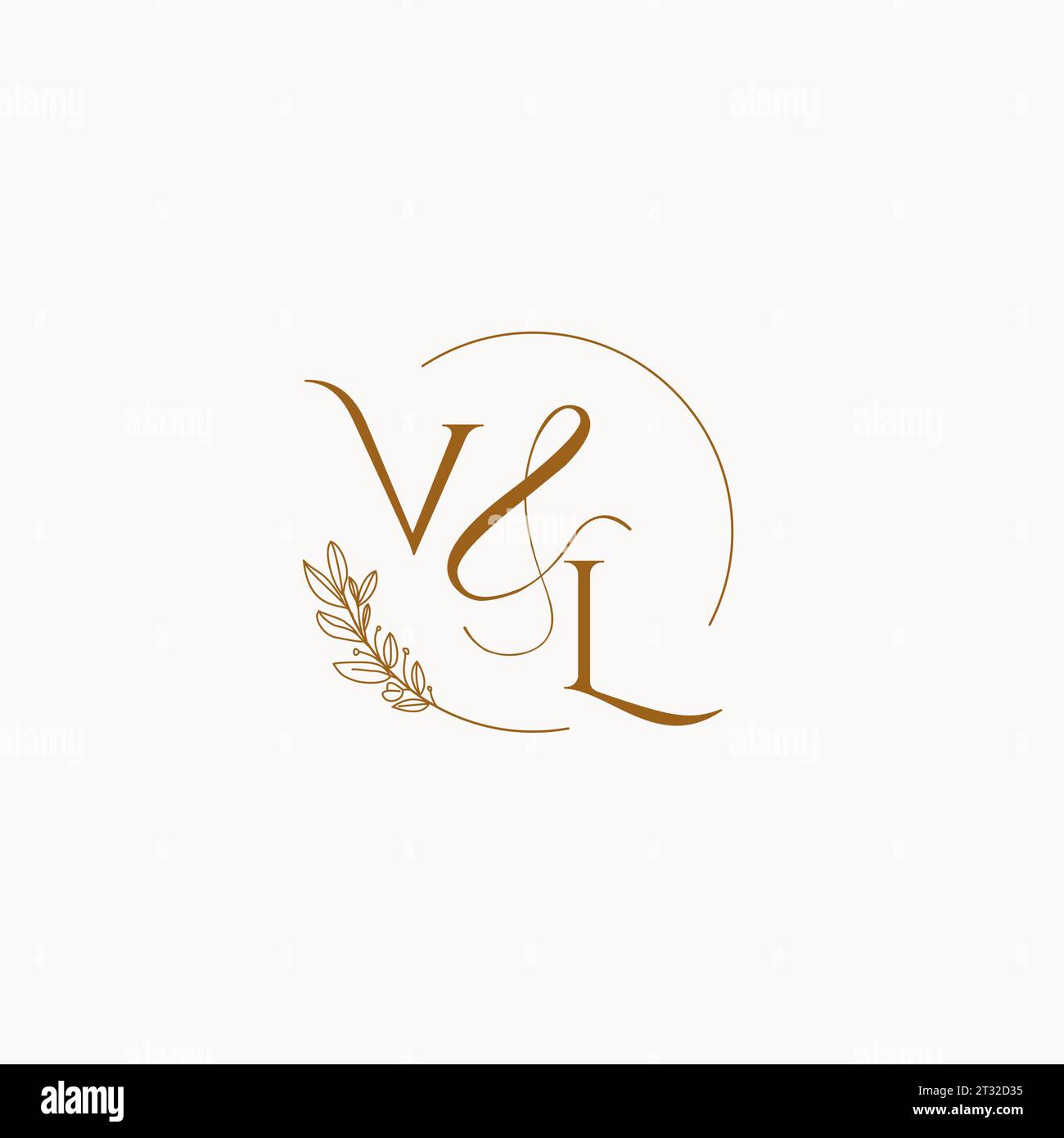 VL initial wedding monogram logo design ideas Stock Vector Image & Art ...
