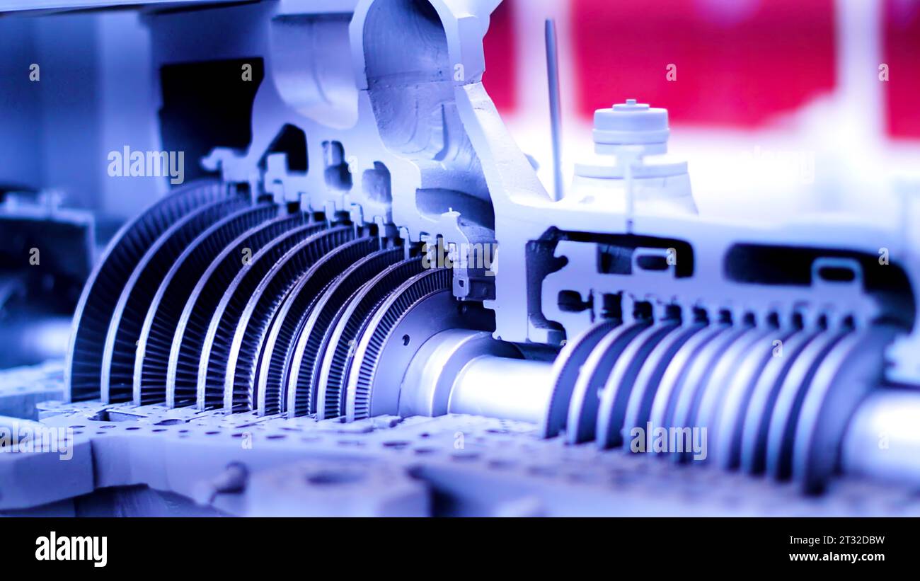 Close up of spinning metal mechanism. Motion. Industrial background ...