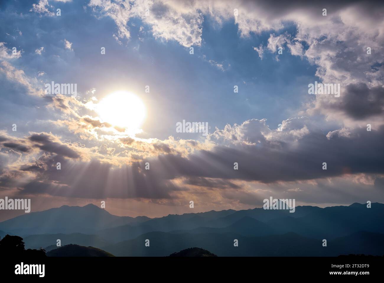 The Sun among the Clouds in the Mountain Region of Rio de Janeiro State ...