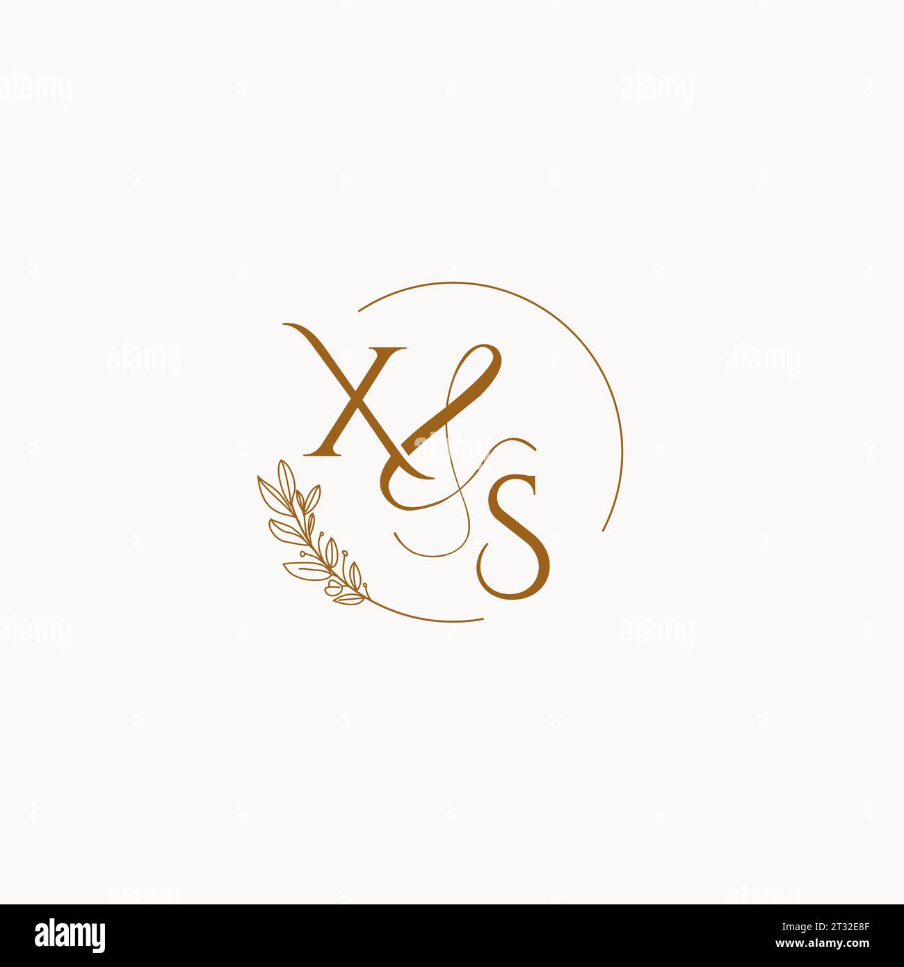 XS initial wedding monogram logo design ideas Stock Vector Image & Art ...