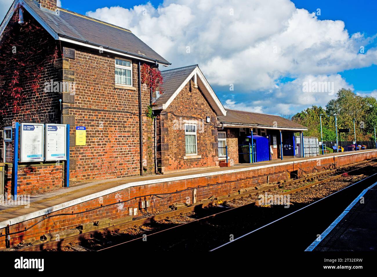 Hammerton Railway Station, North Yorkshire, England Stock Photo - Alamy