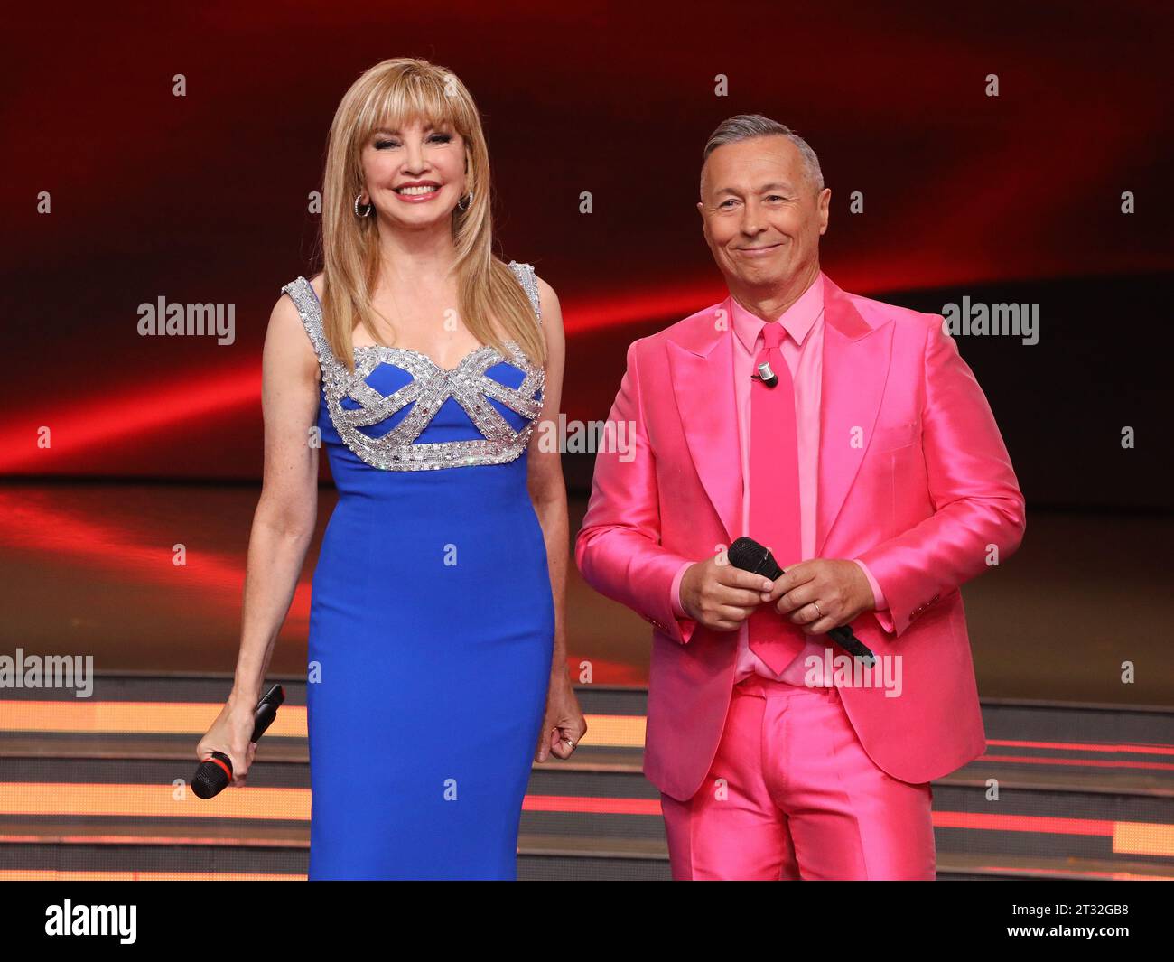 Rome, Italy. 21st Oct, 2023. Rome, Rai Auditorium of the Foro Italico, TV broadcast "Dancing ...