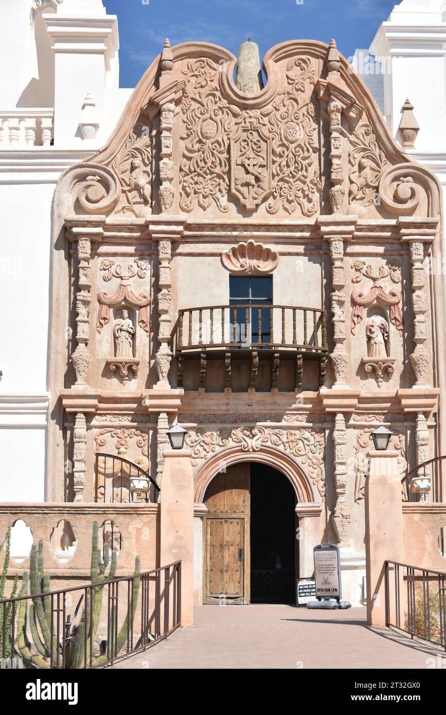 Mission San Xavier del Bac. Tucson AZ USA. The San Xavier del Bac ...