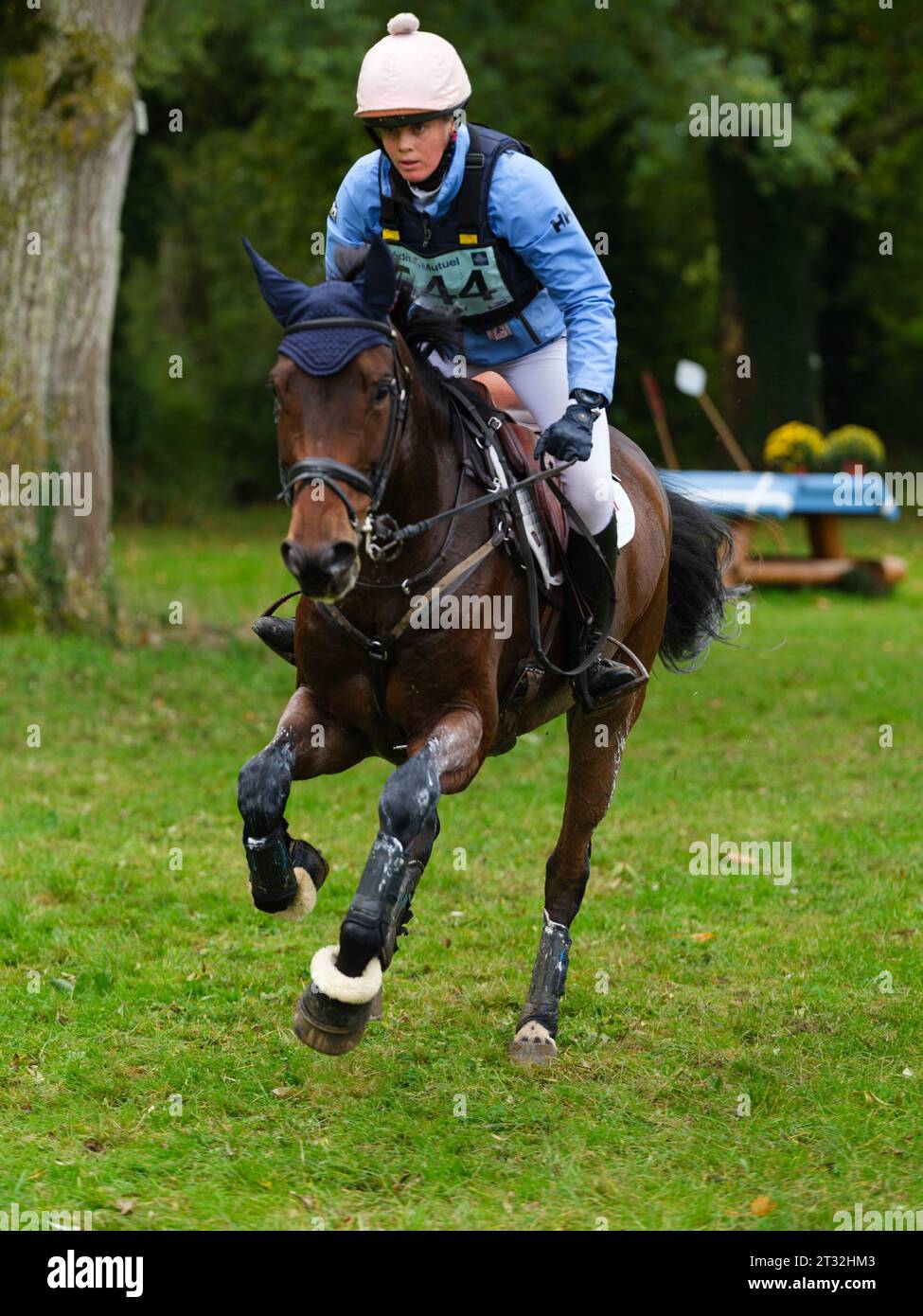 Isabel ENGLISH of Australia with Cil Dara Bombay S during the cross ...