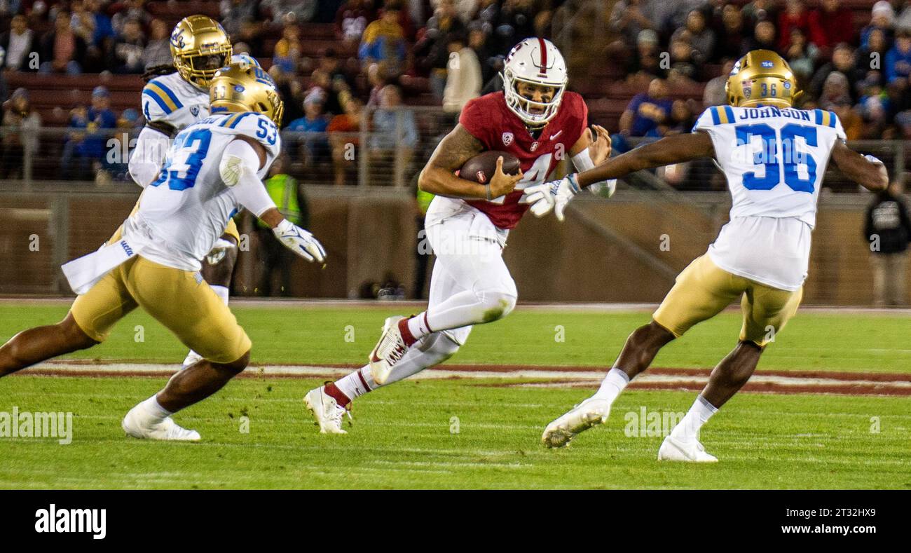 October 21 2023 Palo Alto, CA USA Stanford quarterback Ashton Daniels ...