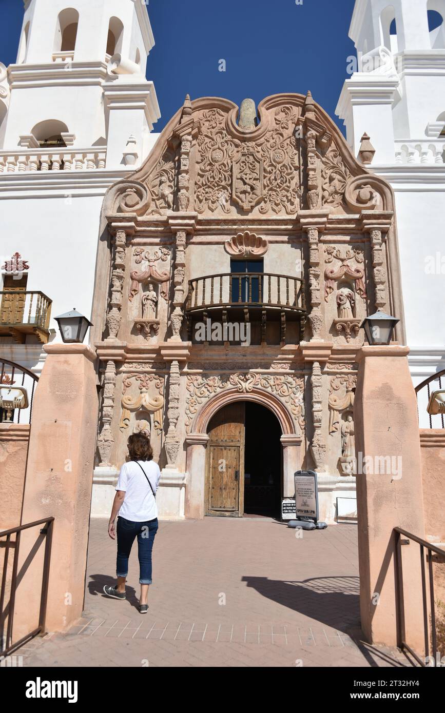Mission San Xavier del Bac. Tucson AZ USA. The San Xavier del Bac ...