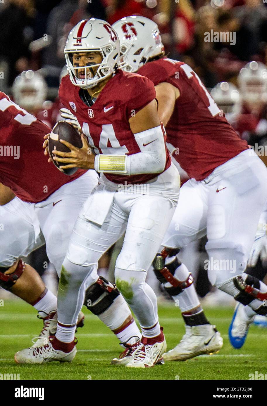 October 21 2023 Palo Alto, CA USA Stanford quarterback Ashton Daniels ...