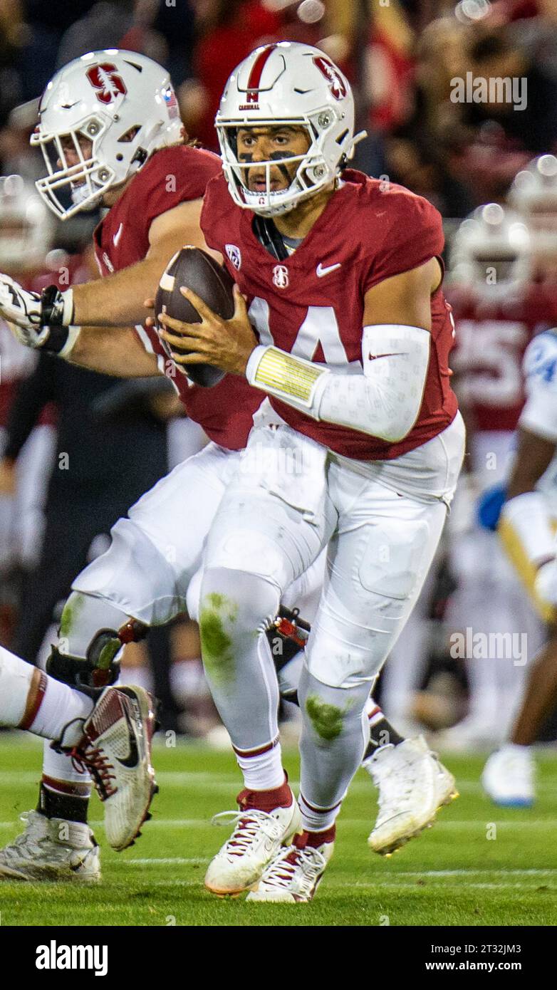 October 21 2023 Palo Alto, CA USA Stanford quarterback Ashton Daniels ...