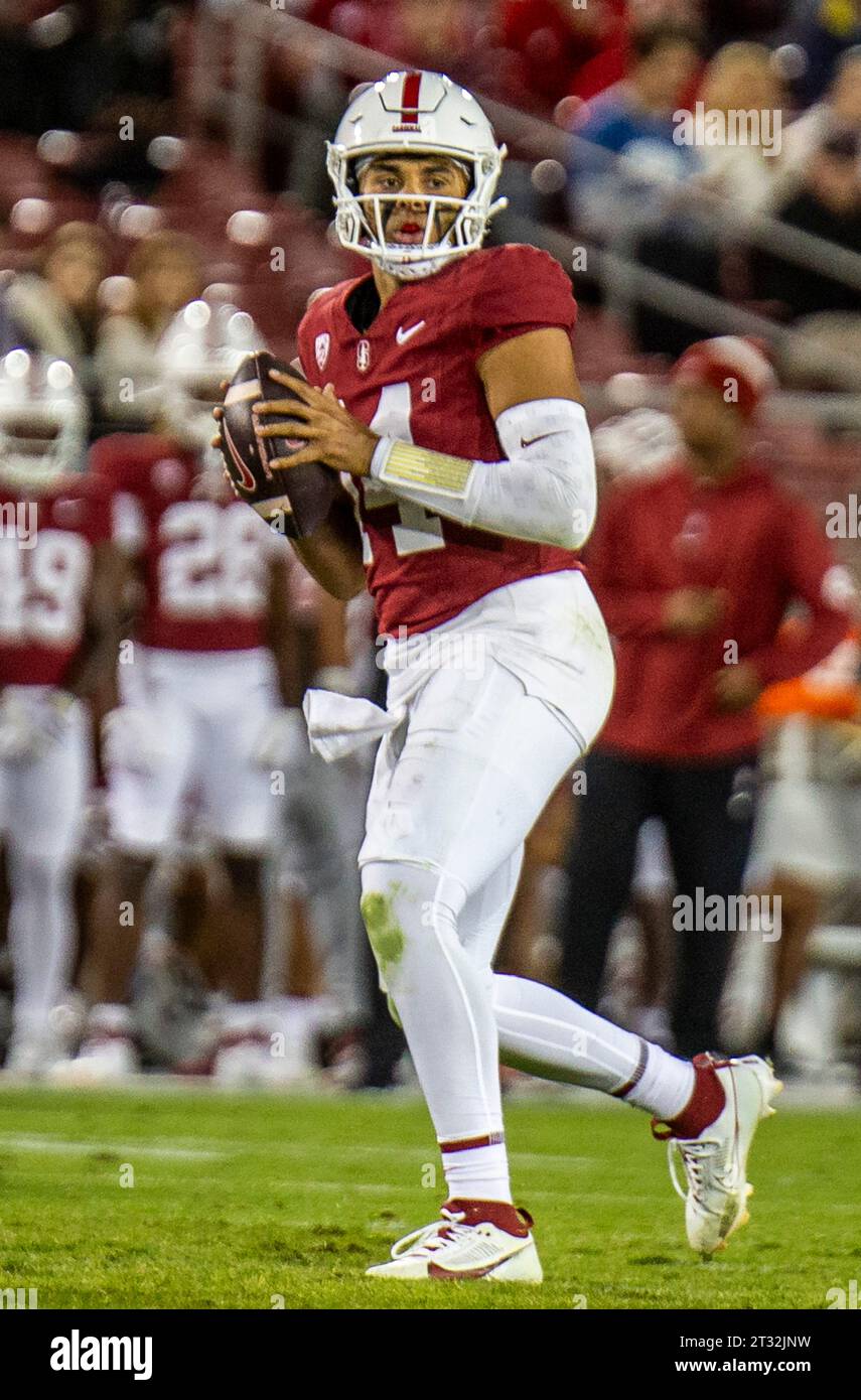 October 21 2023 Palo Alto, CA USA Stanford quarterback Ashton Daniels ...