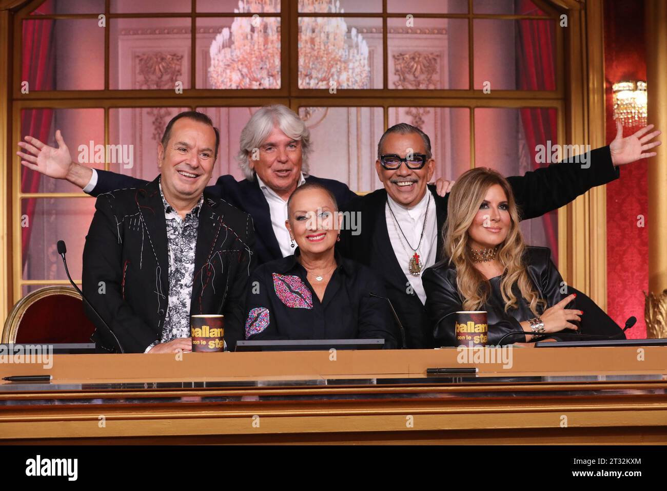 Rome, Italy. 21st Oct, 2023. Rome, Rai Auditorium of the Foro Italico, TV broadcast "Dancing ...