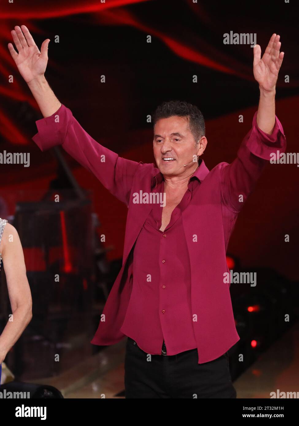 Rome, Italy. 21st Oct, 2023. Rome, Rai Auditorium of the Foro Italico, TV broadcast "Dancing ...