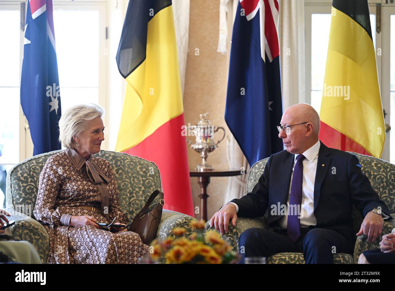 Sydney, Australia. 23rd Oct, 2023. Princess Astrid of Belgium meets ...